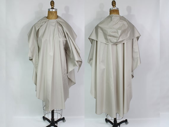 80s Rain Cape Jacket / Vintage 1980s Rain Coat / CLIF… - Gem