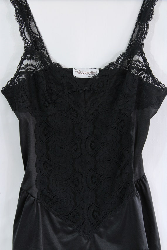 80s Black Lace Lingerie Teddy / Vintage 1980s Bodysui… - Gem