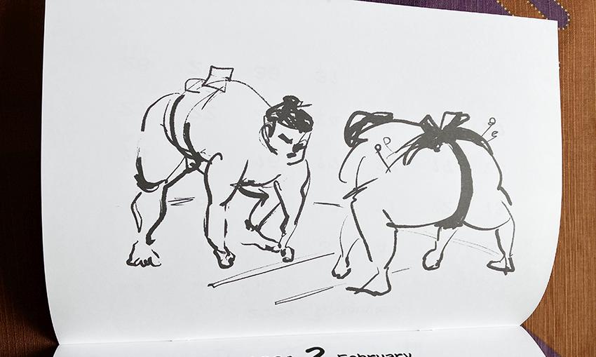 Sumo Wrestler Calendar 2025 Wall Calendar Japan, Sumo, a Traditional ...