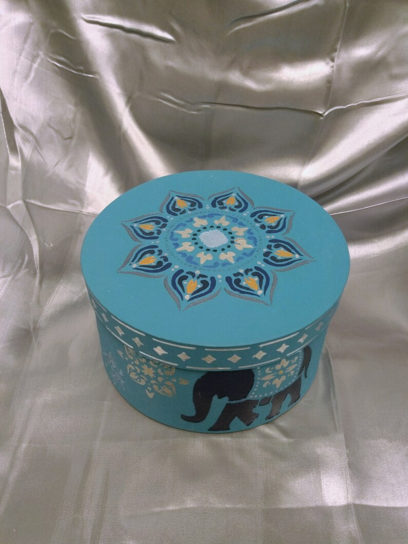 Hand Painted Paper Mache Gift Box - Etsy