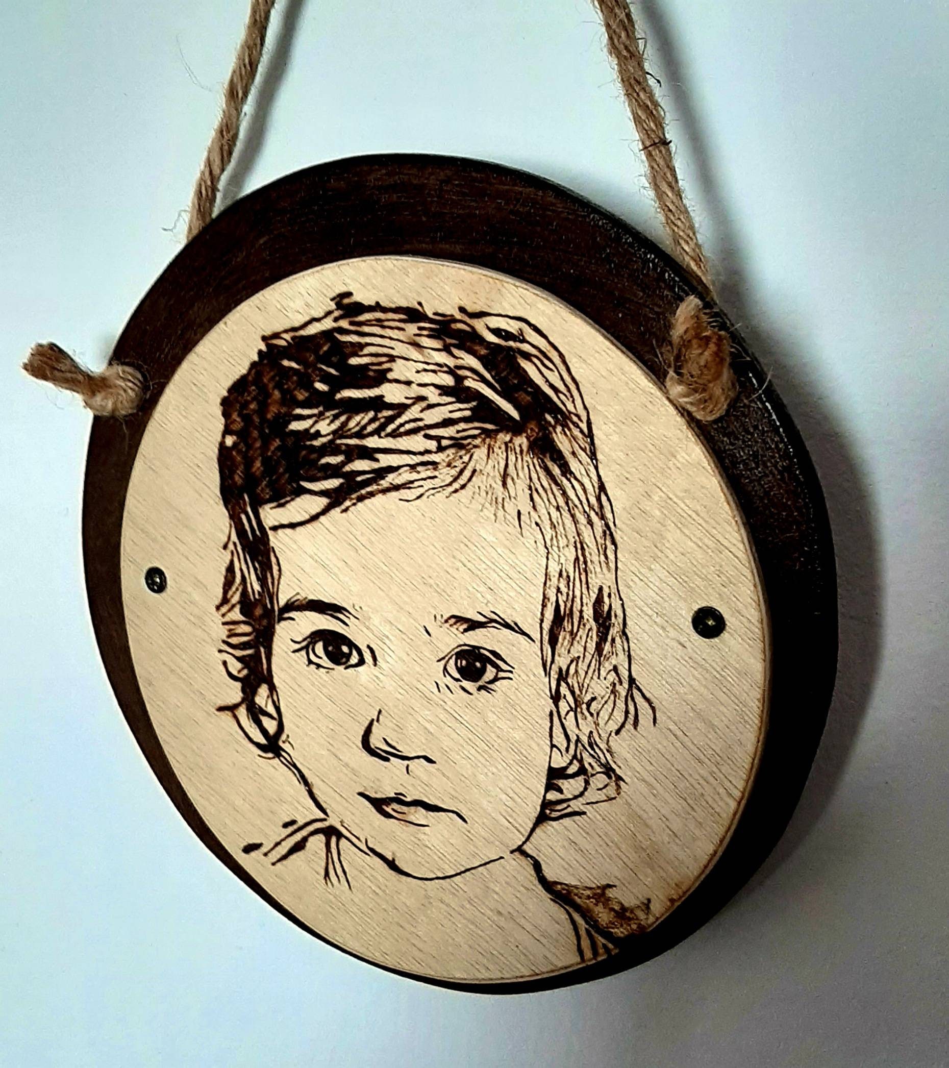 Custom Woodburning Gift, Custom Painting From Photo, Personalized Child ...