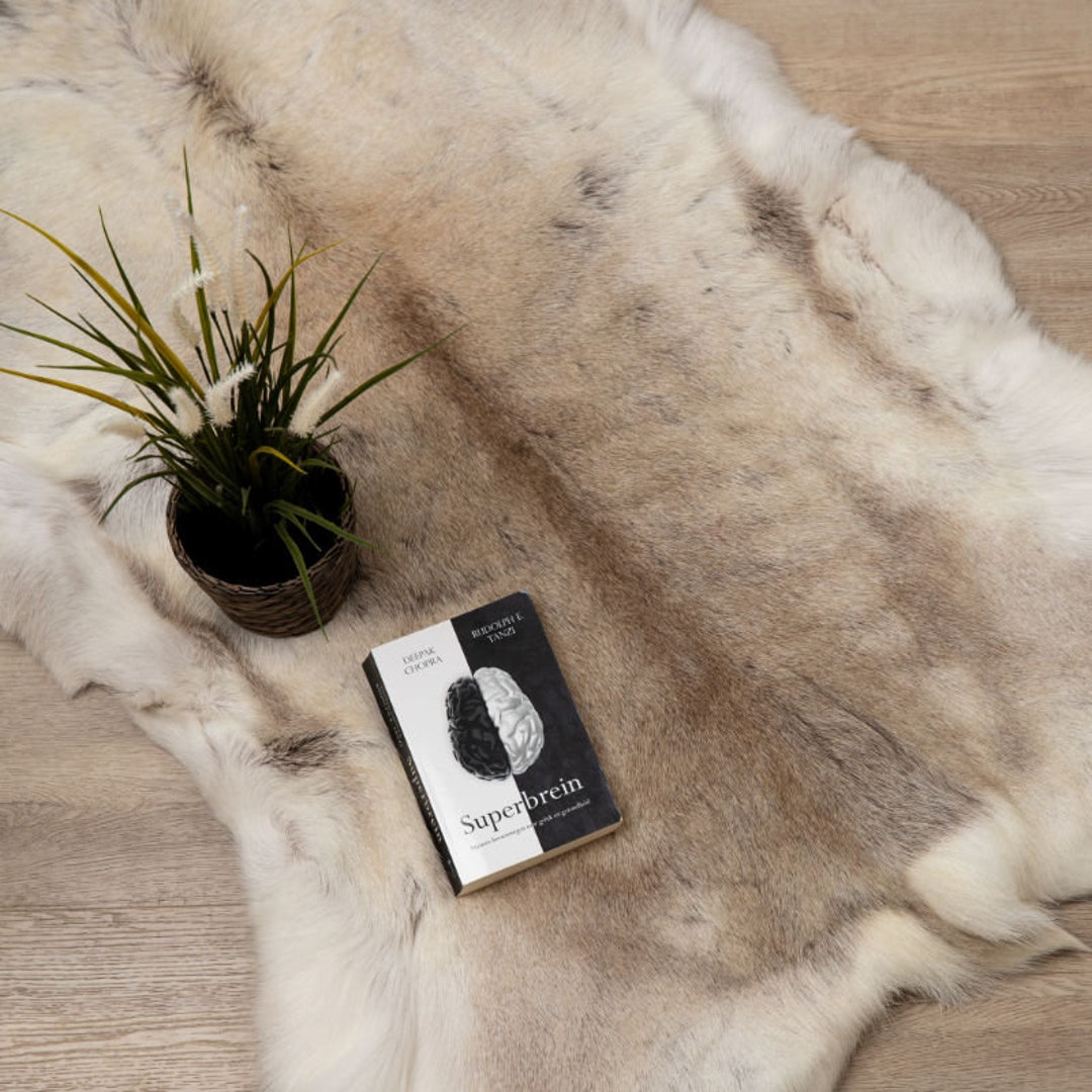 WOOOL® Reindeer Skin - Lapland Light Melange - Reindeer Skin - 100% ...