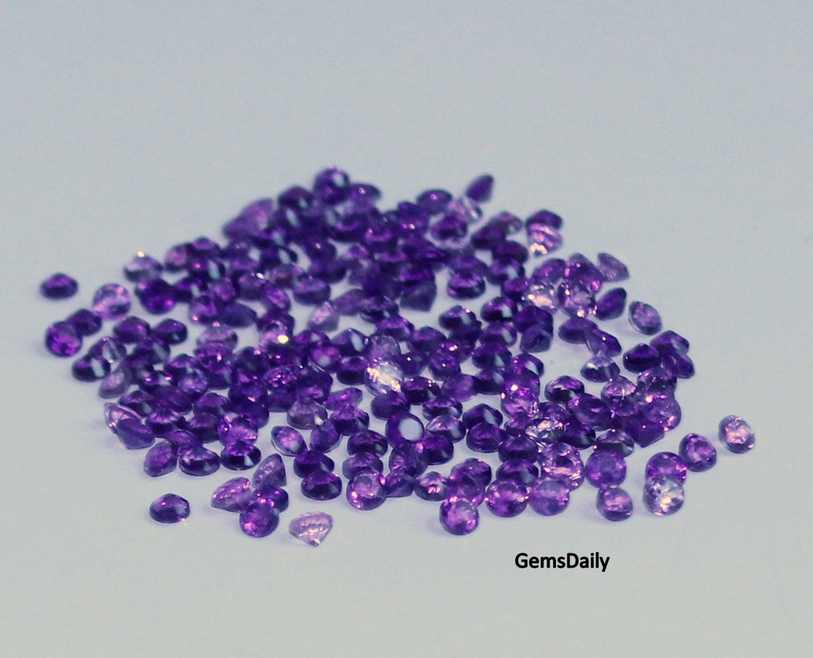 2.5 MM AAA Quality Natural Amethyst Round Loose Faceted Step - Etsy