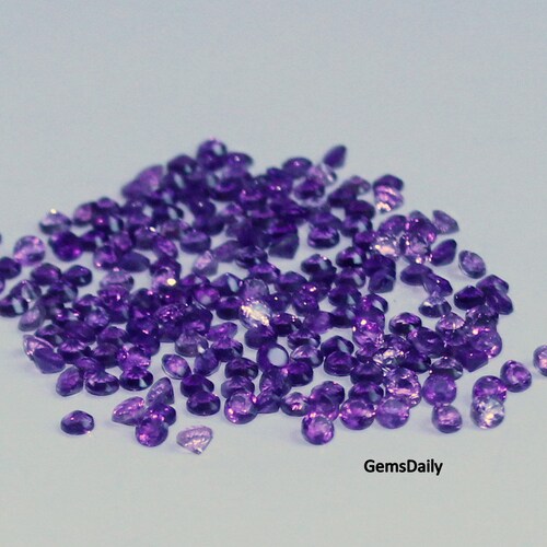 Natural Amethyst Gemstone Amethyst Round Lot Calibrated - Etsy