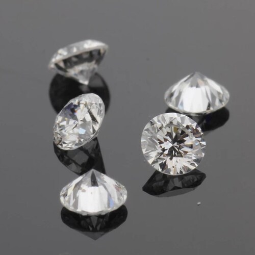 2.5MM White Diamond Round Brilliant Cut Gemstone Natural - Etsy