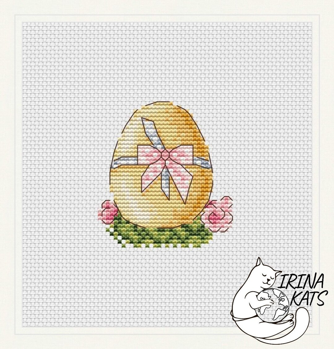 Easter Egg Cross Stitch Pattern PDF Instant Download Easter Cross ...