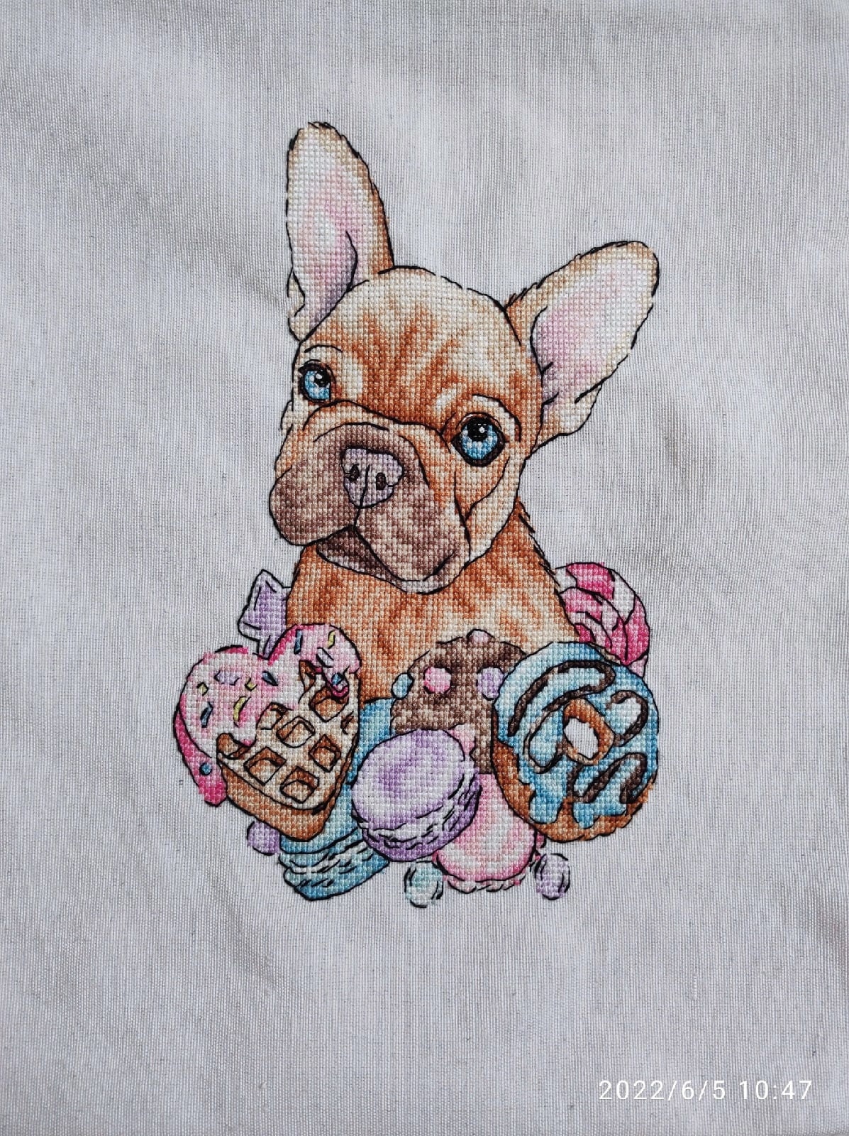 Frenchie Cross Stitch Pattern Frenchie Cross Stitch Chart Instant ...