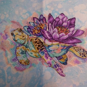 Turtle Cross Stitch Pattern PDF Instant Download Crocus Cross Stitch ...