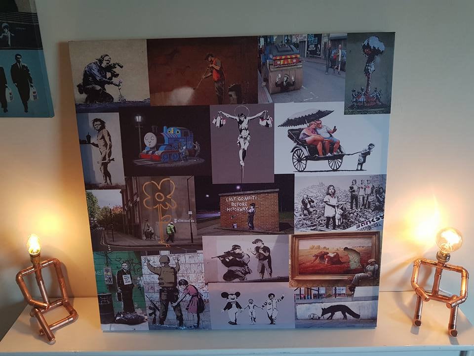 Copper Pipe Lamp Sitting Man Retro Handmade Unique Gift Edison - Etsy UK