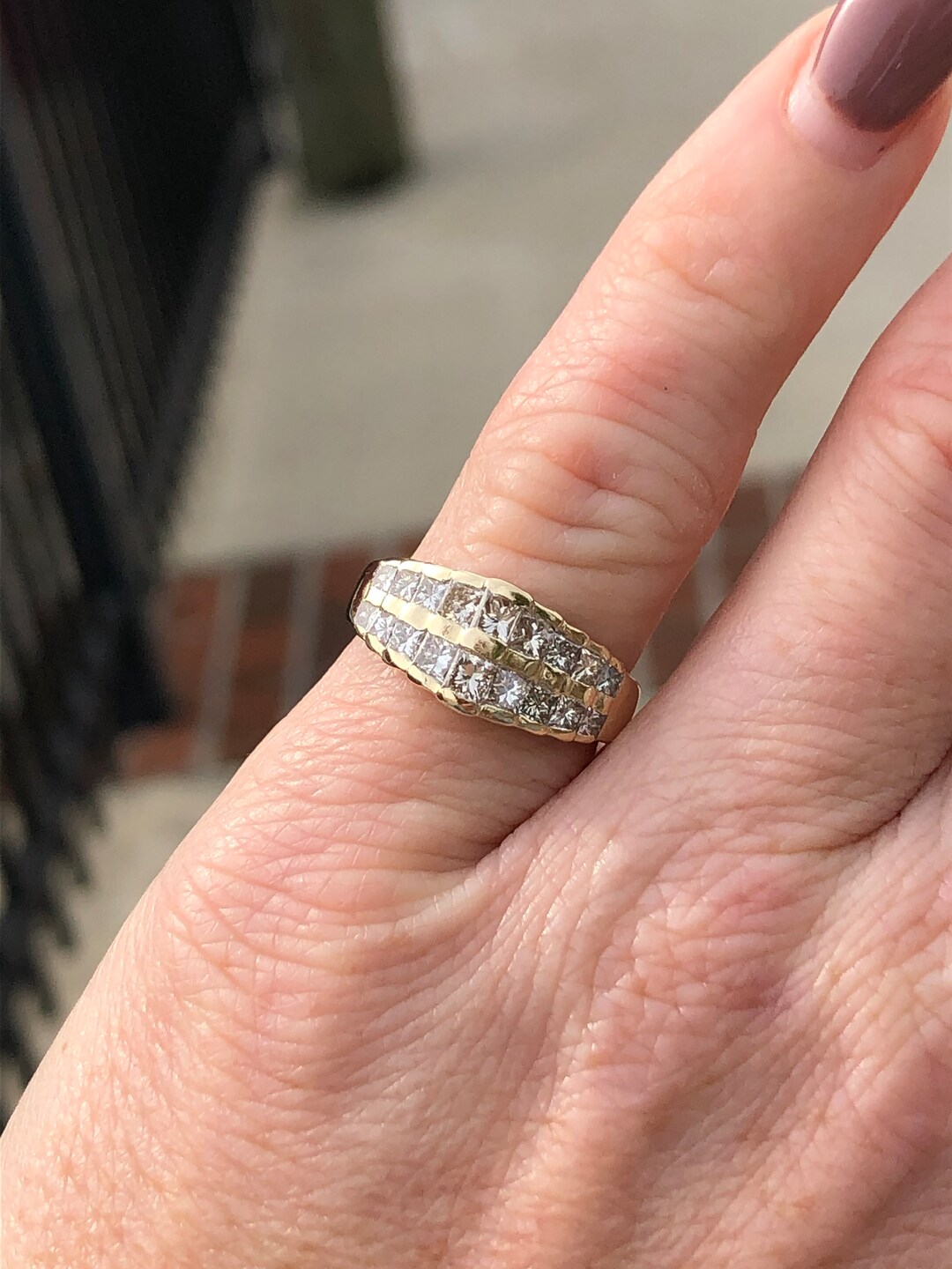 Diamond Pyramid Ring - Etsy