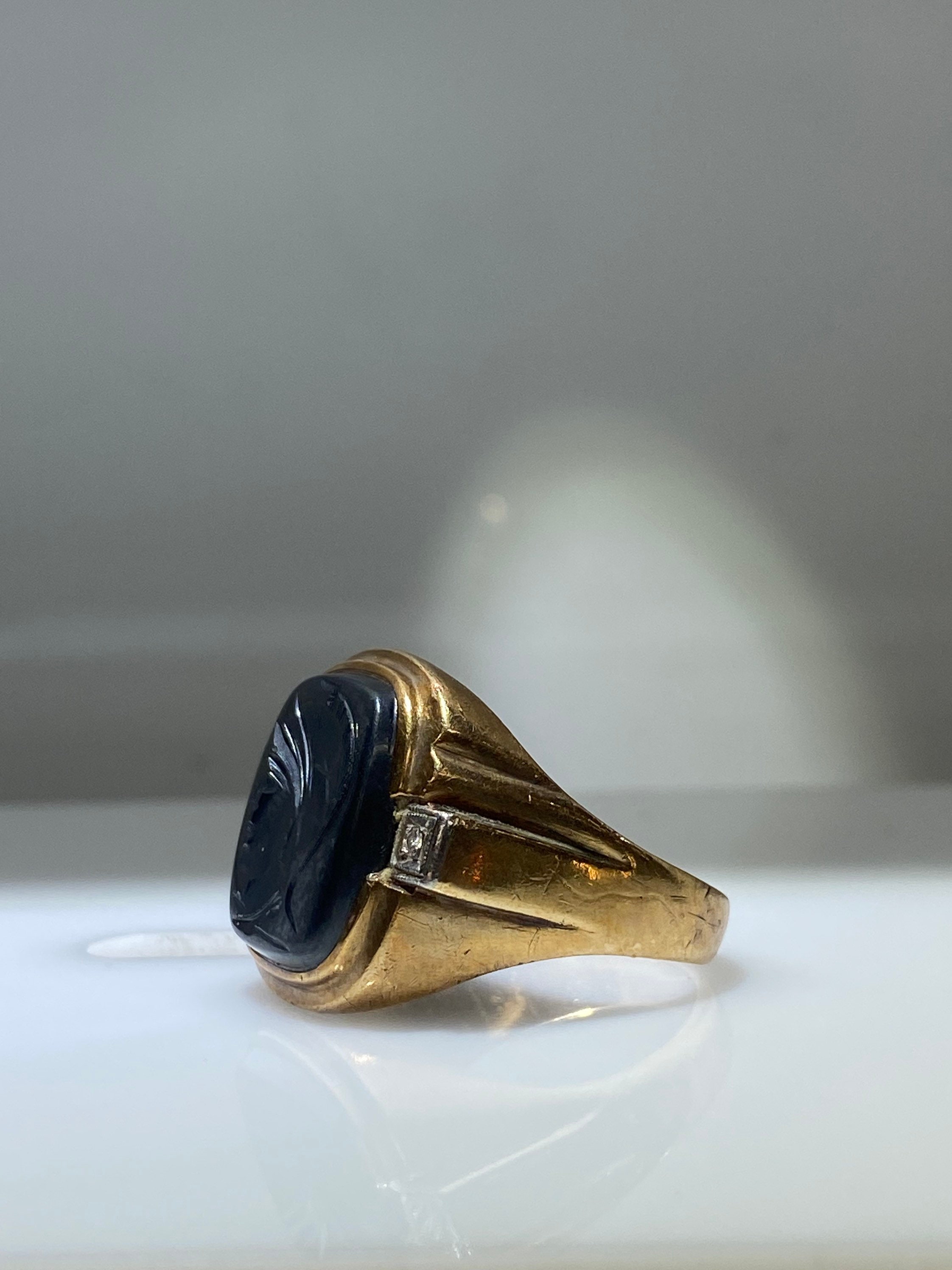 Art Deco Roman Soldier Ring - Etsy