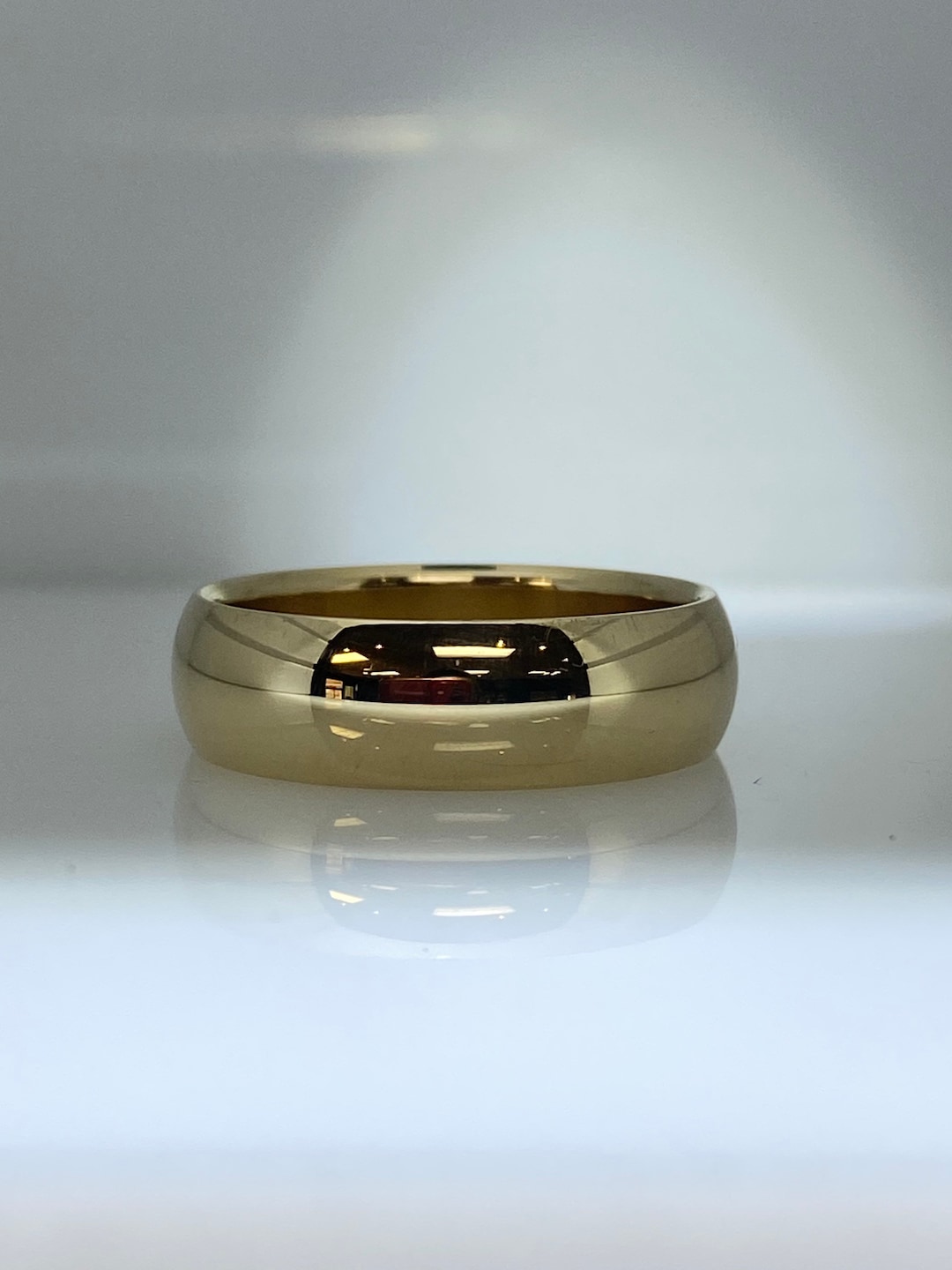 Plain Gold Wedding Band - Etsy