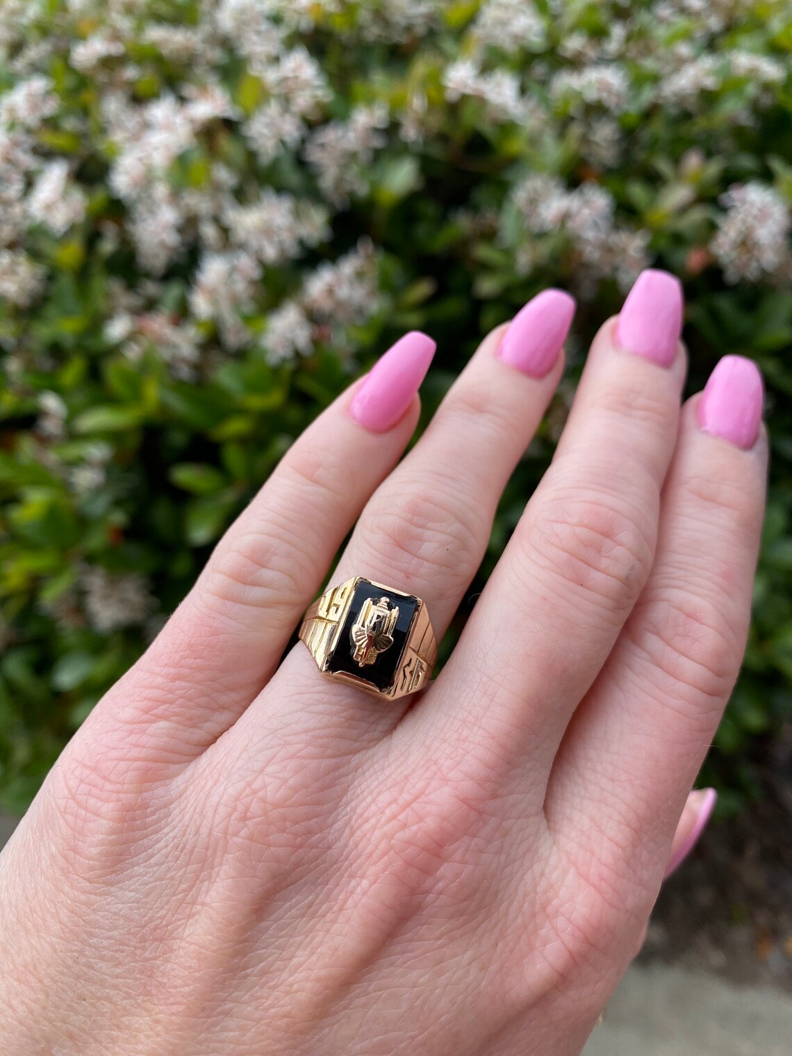 Vintage Class Ring Etsy