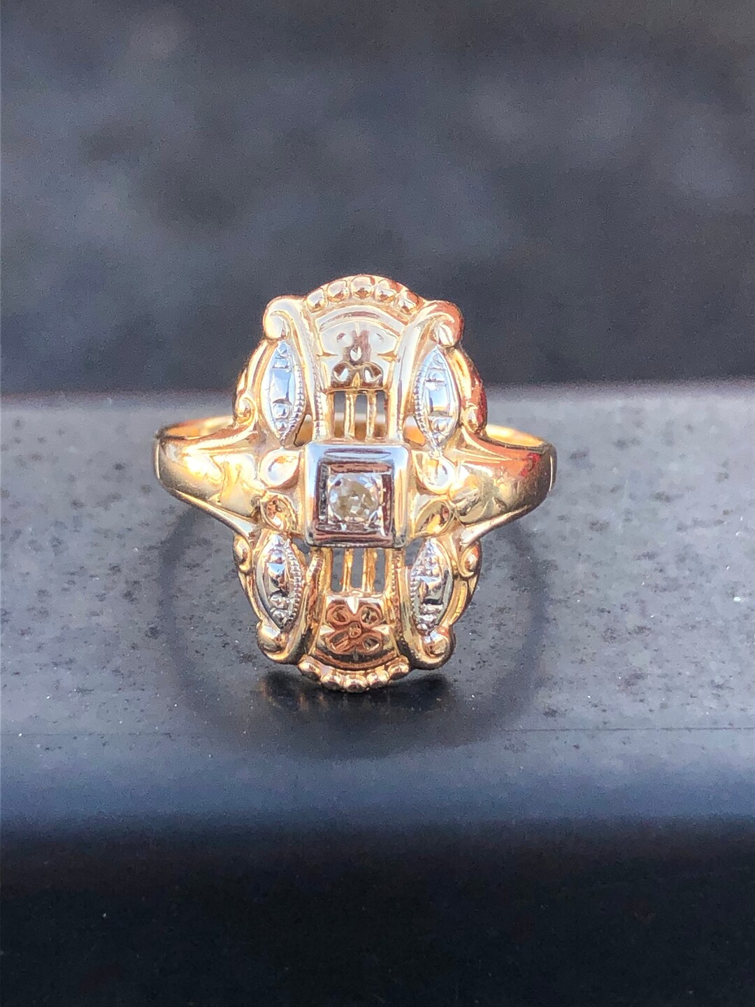 Vintage Dinner Ring - Etsy