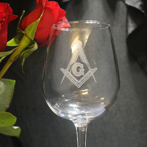 Masonic Wine Glasses - Etsy