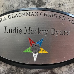 OES Wide Oval Members Badge(ordering Instructions in DESCRIPTION ...