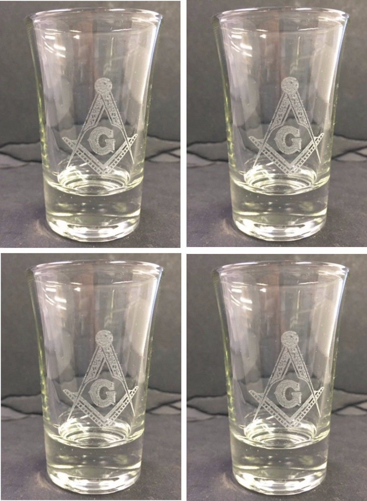 Masonic Shot Glasses ( set of 4 )