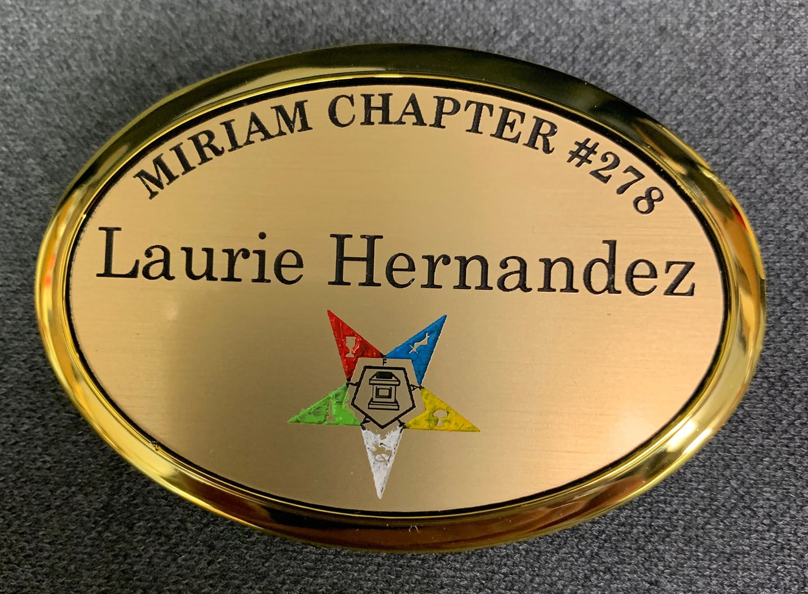 Order of Eastern Star 1.5 X 2.25 Framed Magnetic on Members Badge ...