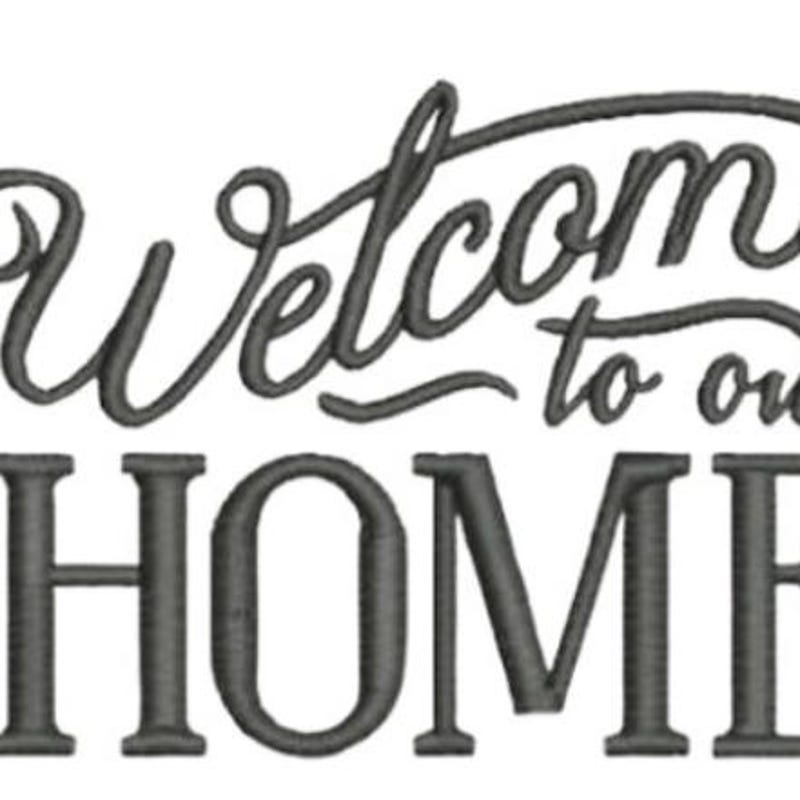 Welcome Embroidery - Etsy