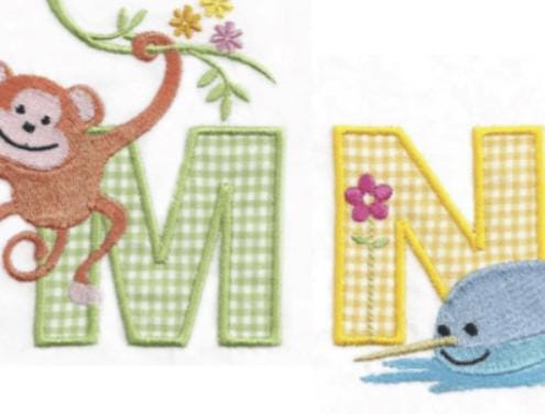 Animal Applique Alphabet Embroidery Design - Etsy