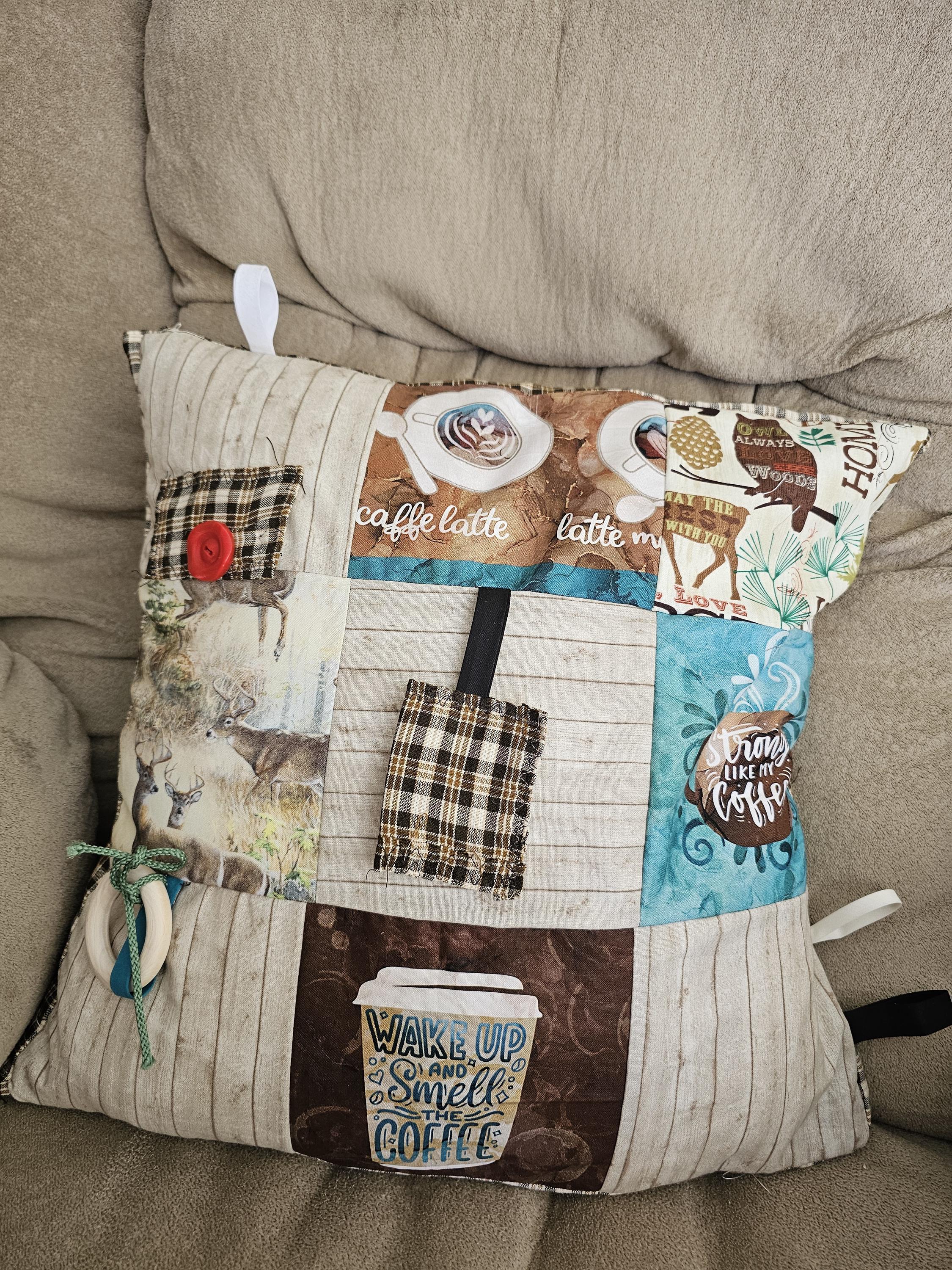 ADHD Sensory Pillows, Dementia Figit Pillow, Activity Alzheimer Tactile ...