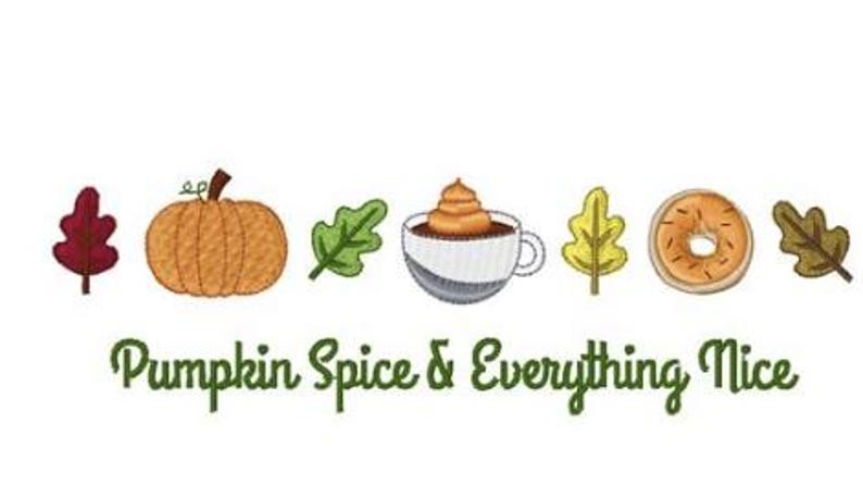 Fall Border Embroidery Design-pes File Machine Embroidery File Only - Etsy
