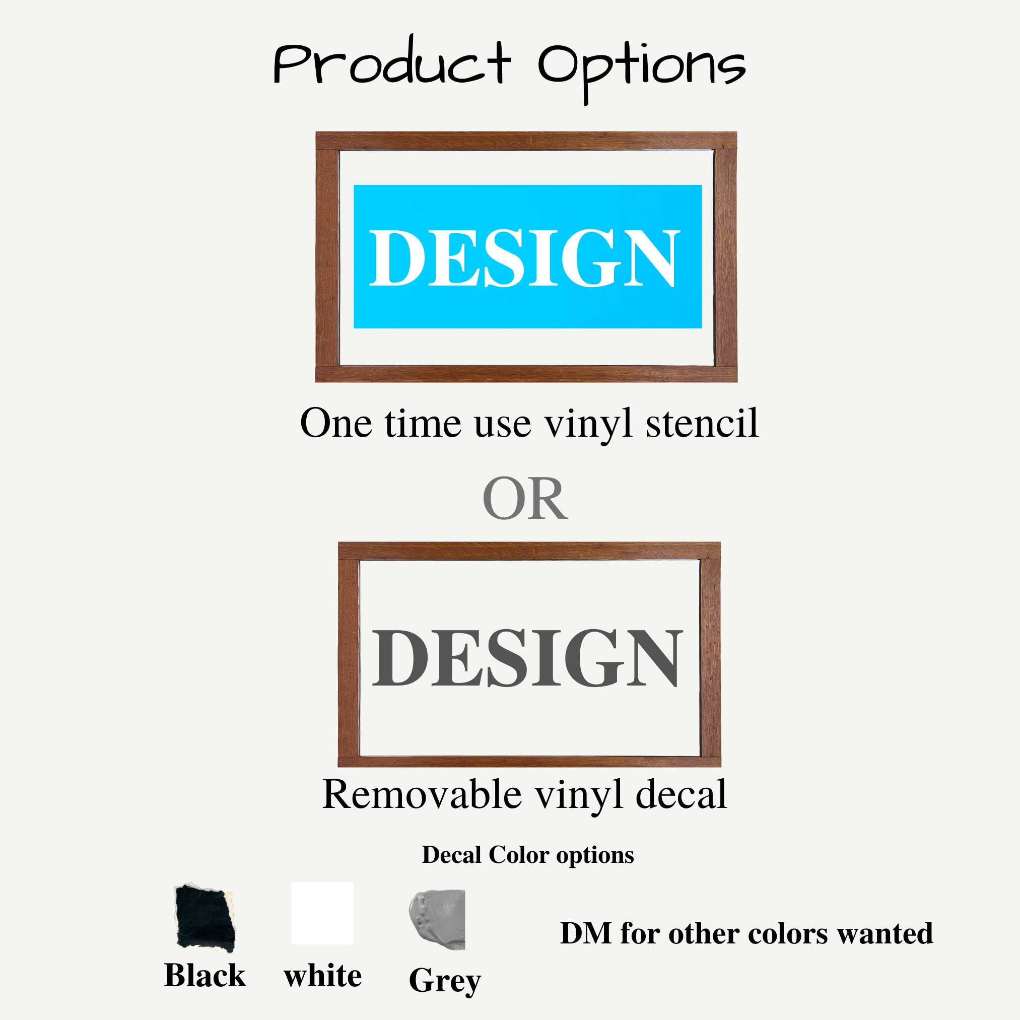 Personalized Name Stencils or Decal Last Name Decal Monogram Stencils ...