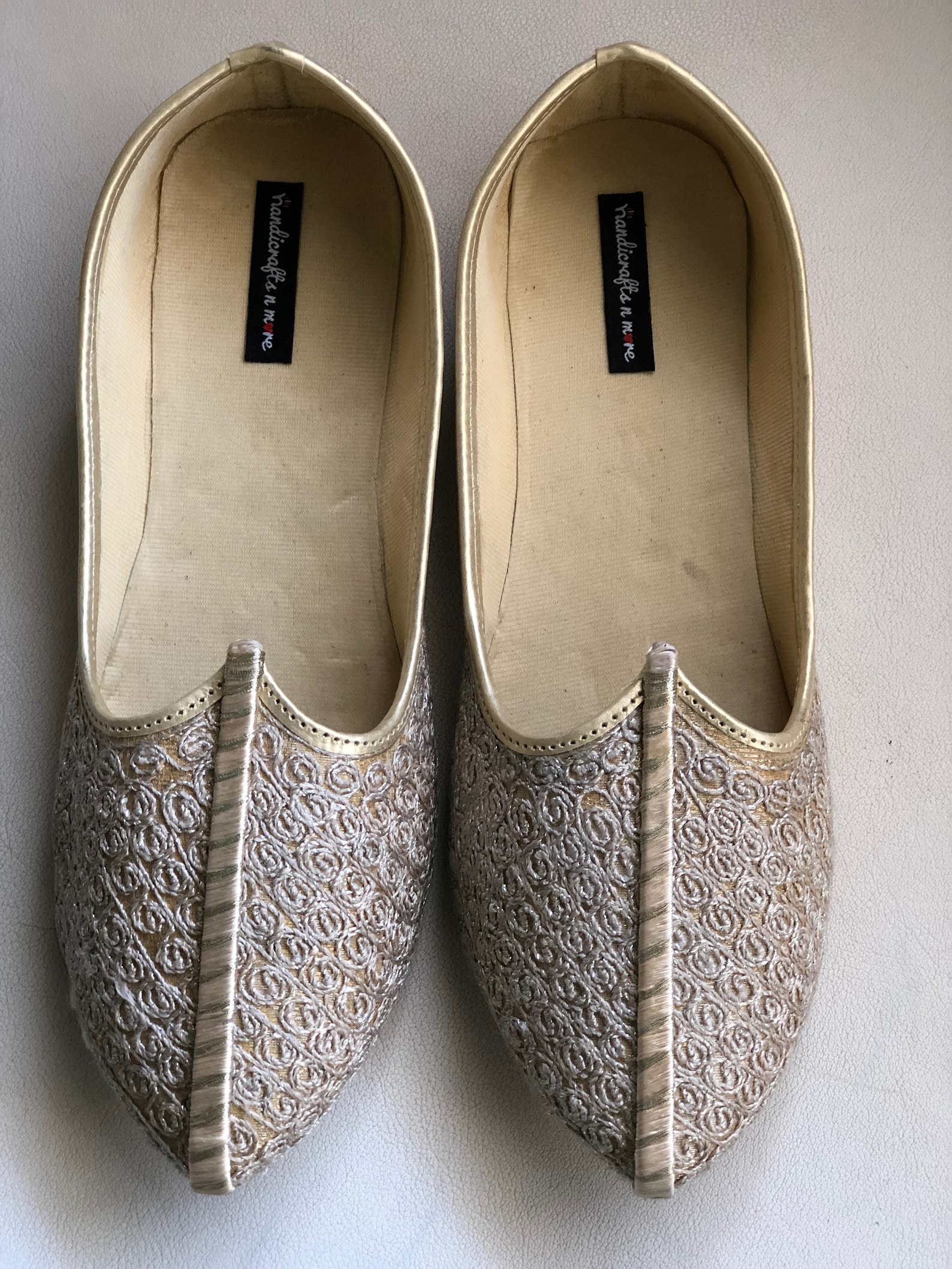 Off White Shoes Men Punjabi Jutti Wedding Shoes for Groom - Etsy
