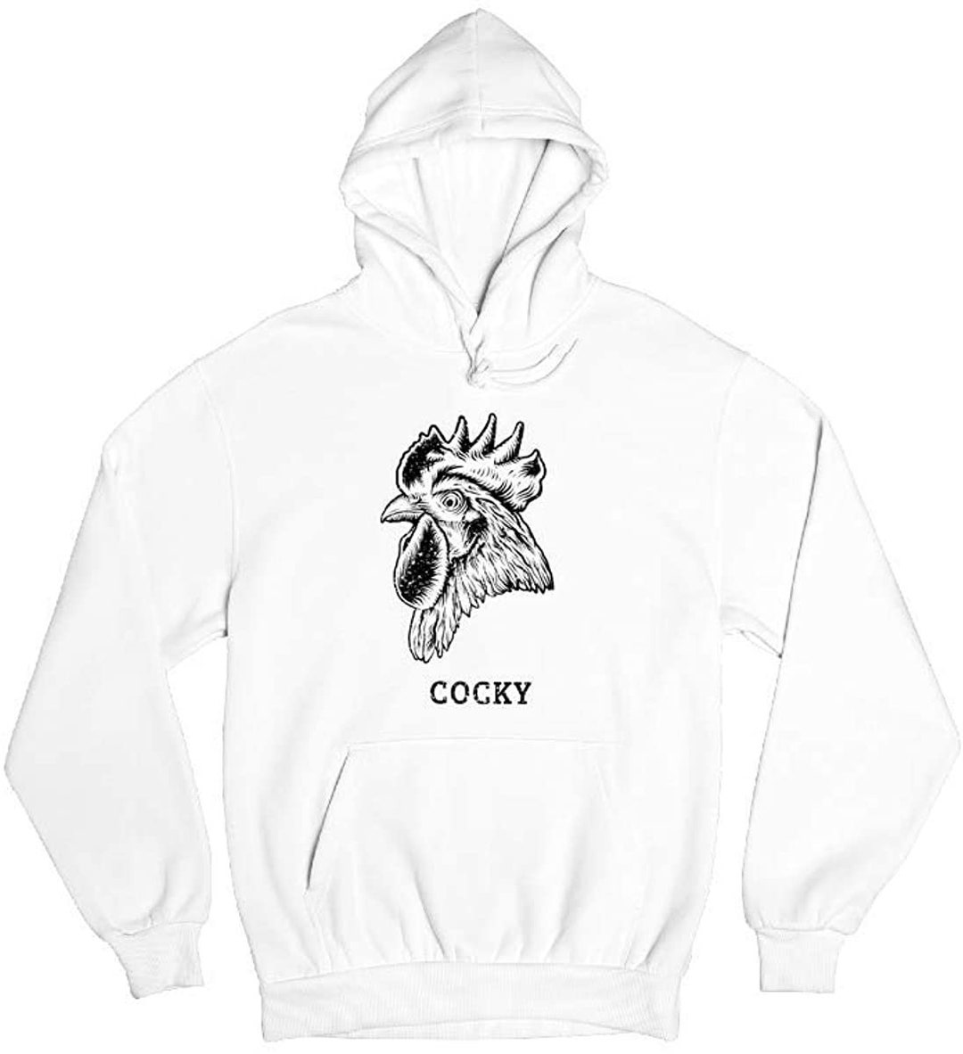 Cocky Rooster Humor Farm Animal Novelty Fashion Design Cotton - Etsy