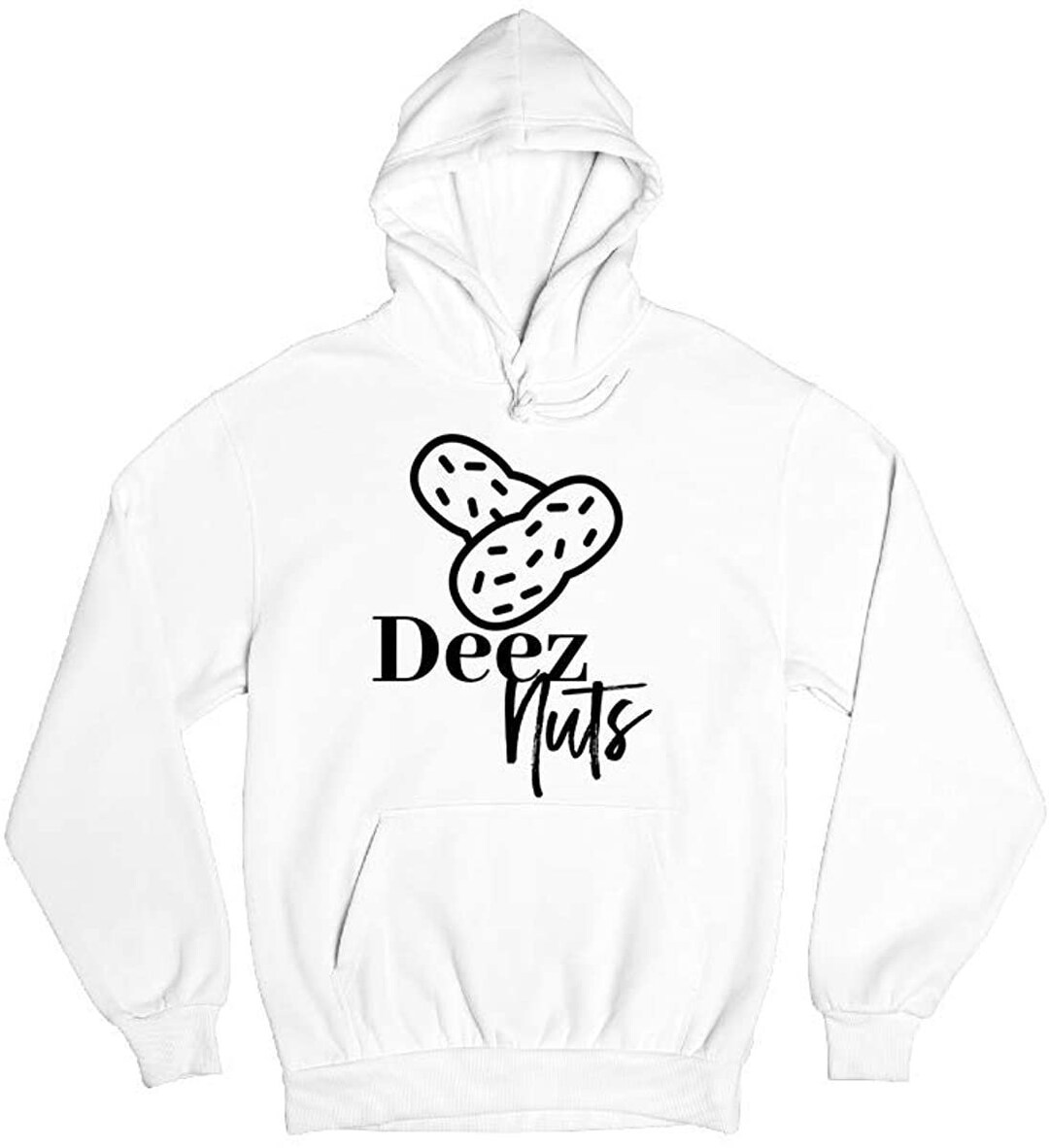 Deez Nuts Funny Peanuts Humor Novelty Fashion Cotton Hoodie - Etsy