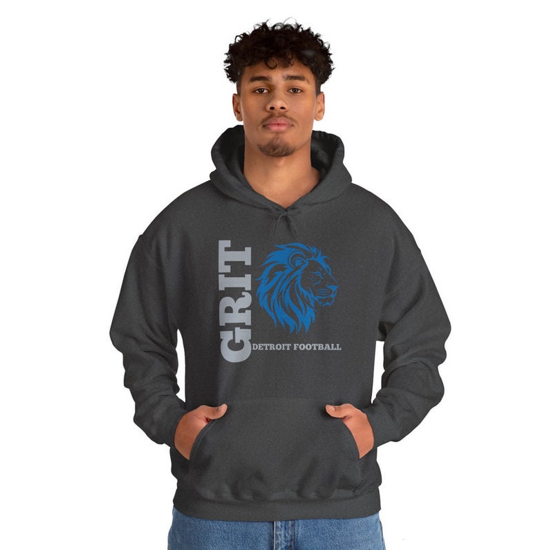 GRIT, Detroit Lions Football, Unisex Sweatshirt or Long Sleeve, Retro ...