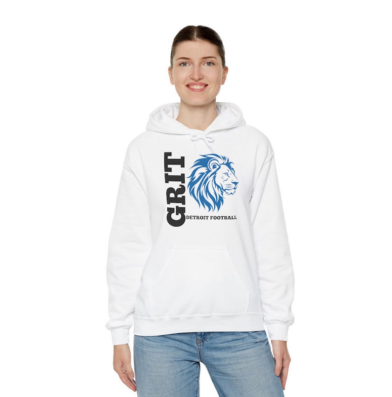 GRIT, Detroit Lions Football, Unisex Sweatshirt or Long Sleeve, Retro ...