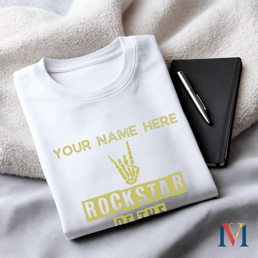 Rockstar of the Month T-shirt & Long Sleeve Tee, Custom Employee Gifts ...