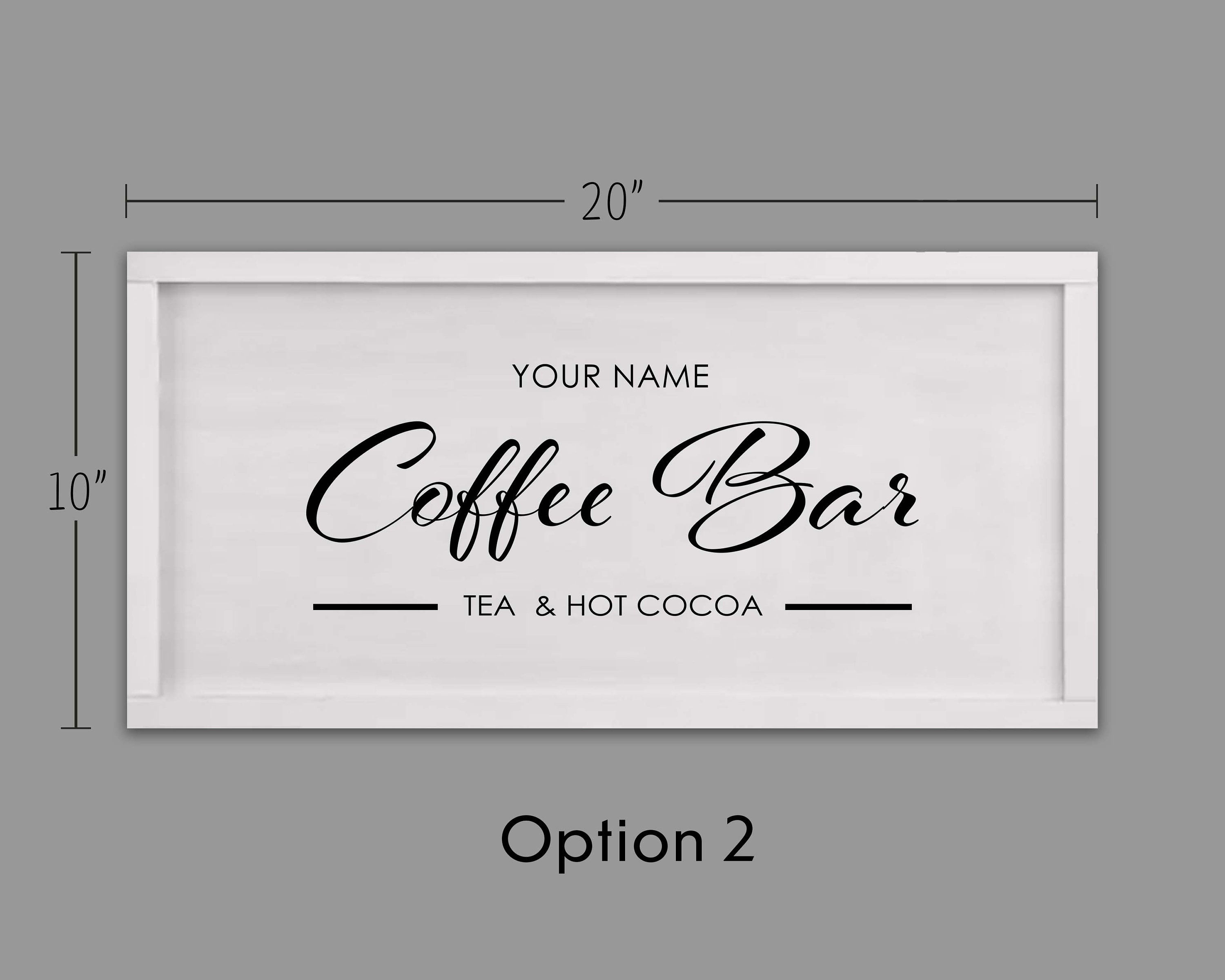 Custom Coffee Station, Wood Sign, Personalized Coffee Bar Sign, Last ...