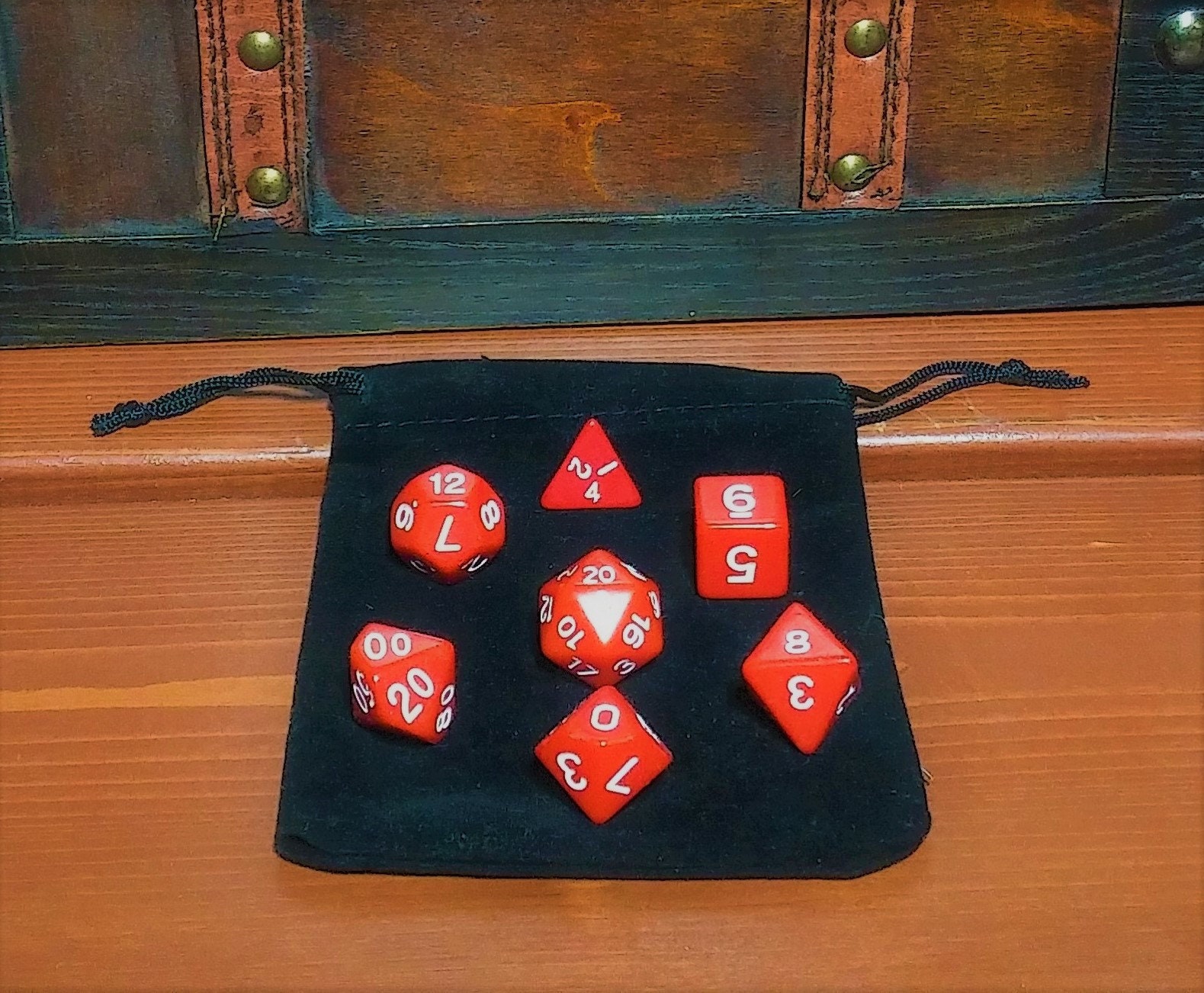 Red Dungeons and Dragons Dice Set DND Dice Box Set D&D Dice Box ...