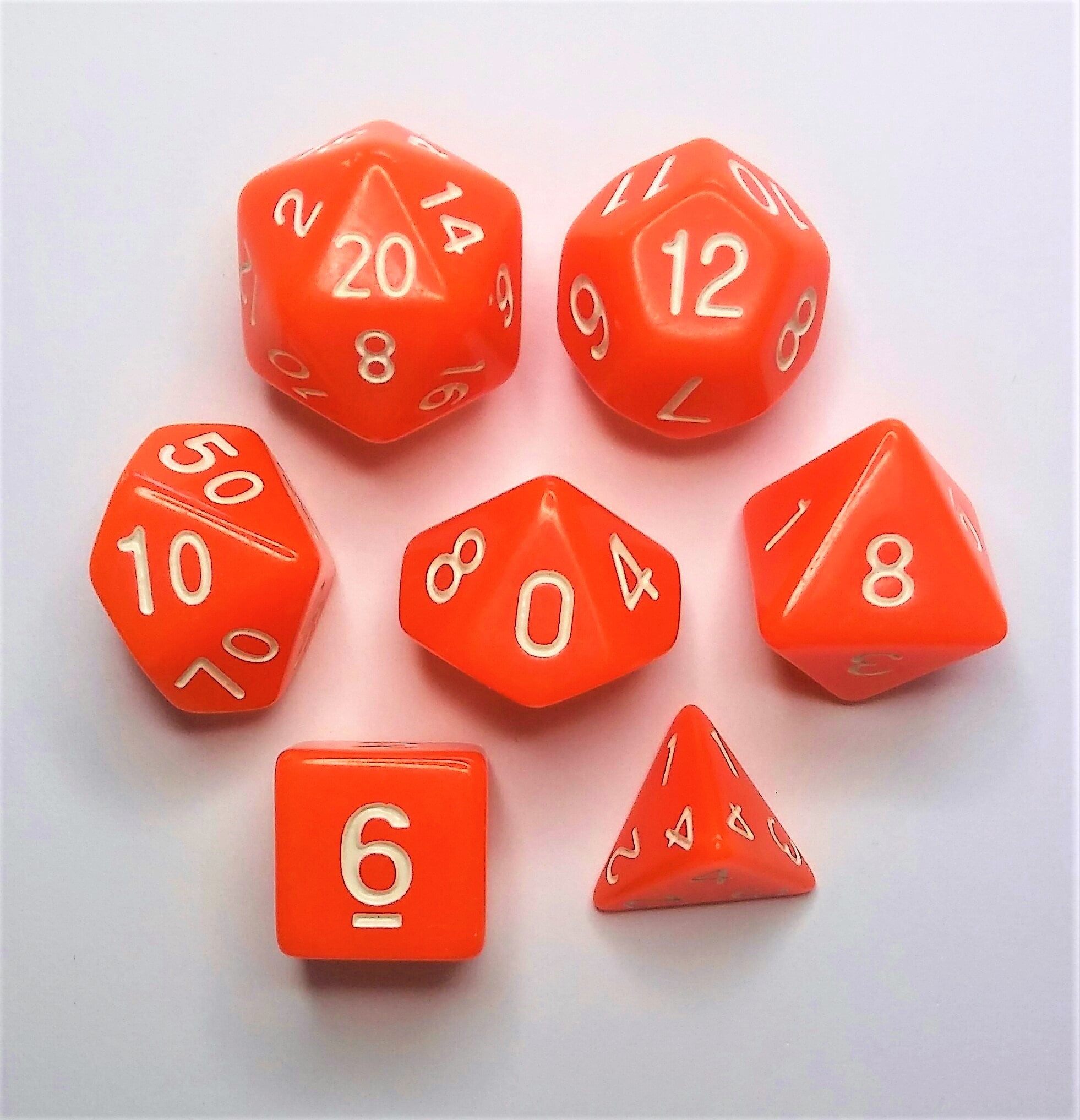 Orange Dungeons and Dragons Dice Set DND Dice Box Set D&D Dice | Etsy