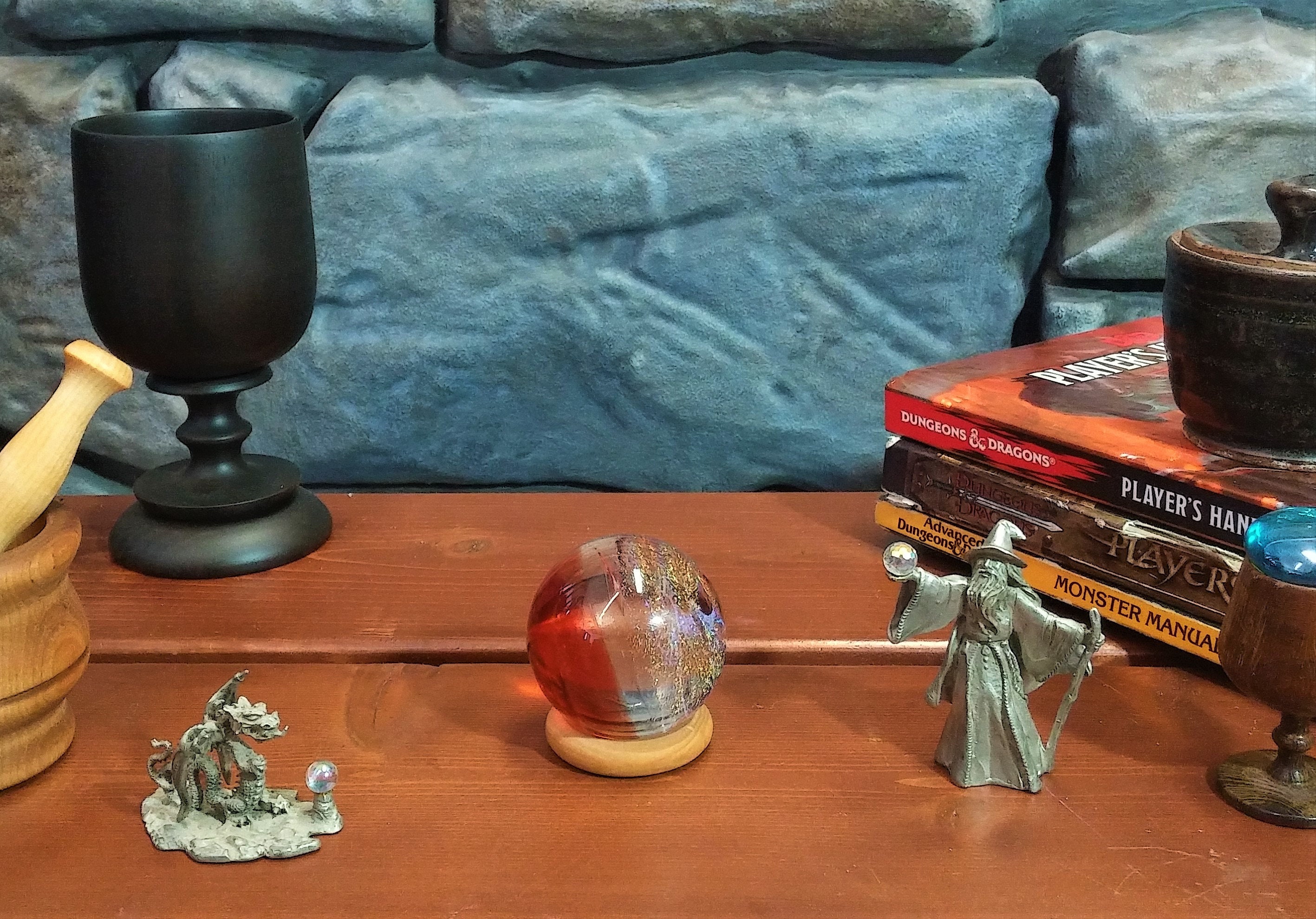 Sparkling Red Crystal Ball Glass Marble Scrying Orb Dnd 5e - Etsy