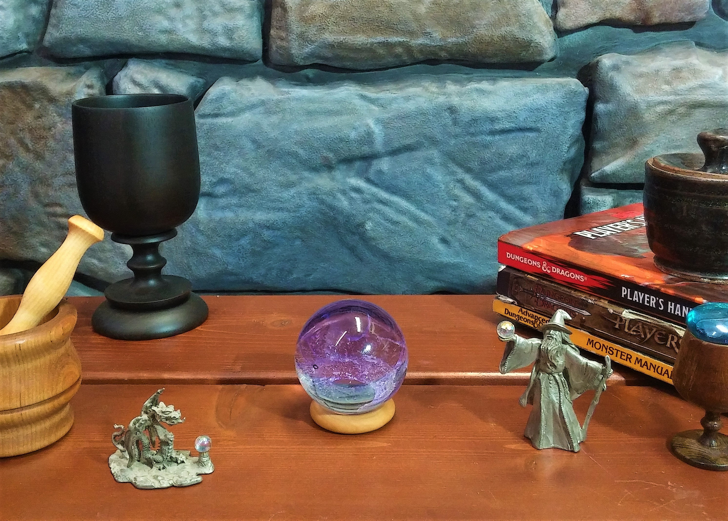 Sparkling Purple Crystal Ball Glass Marble Scrying Orb Dnd 5e | Etsy