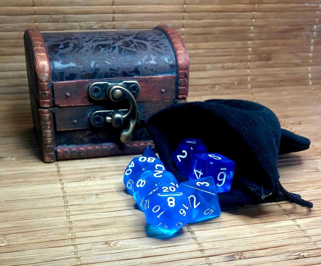Dungeons and Dragons Dice Box Set Dnd Dice Set Treasure Chest D&D Dice ...