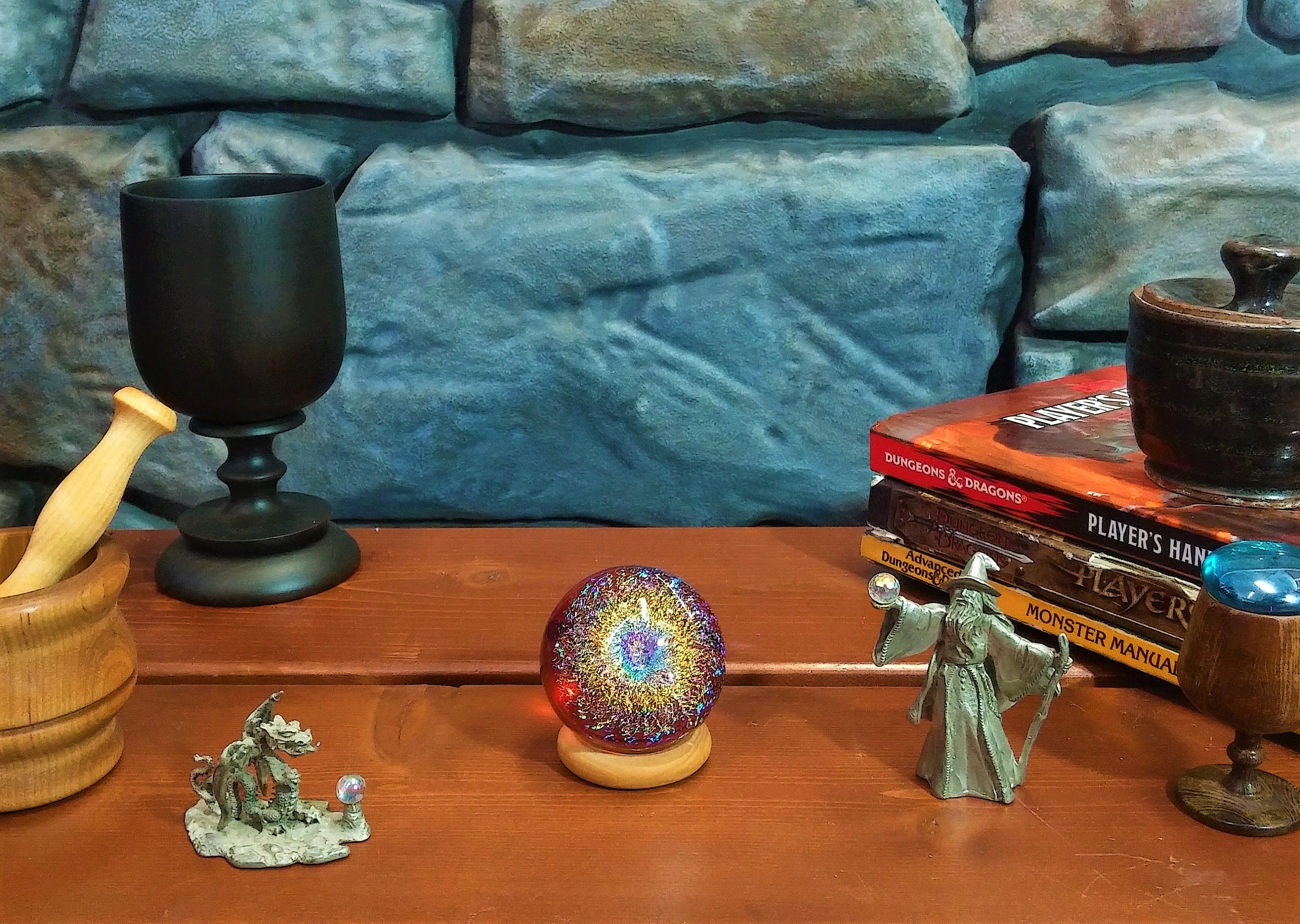 Sparkling Red Crystal Ball Glass Marble Scrying Orb Dnd 5e - Etsy