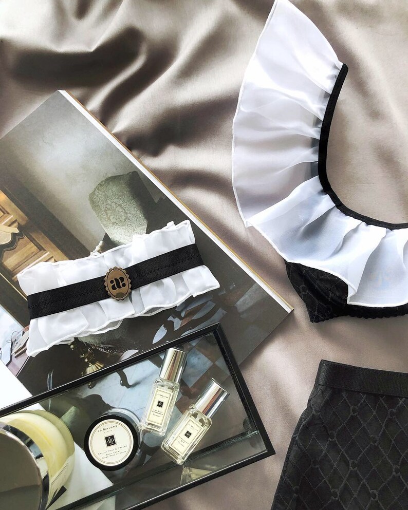 French Maid Lingerie Luxury Erotic Maid Costume Cosplay Etsy