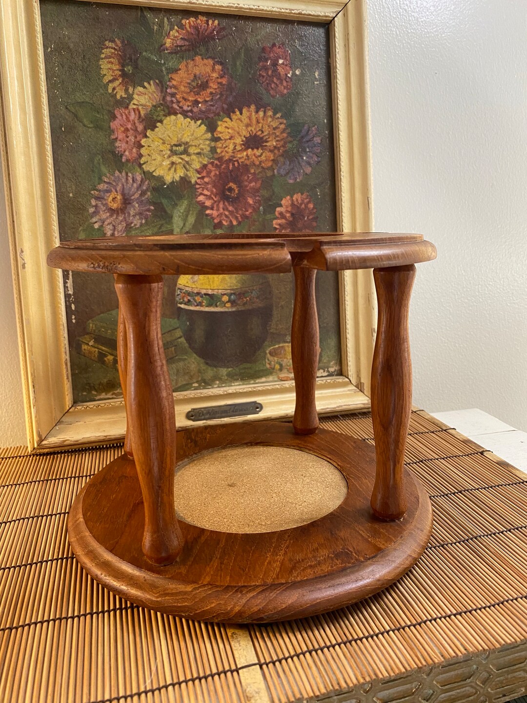 Vintage Pipe Holder, Pipe Caddy, Dolphin Genuine Teakwood, Made in ...