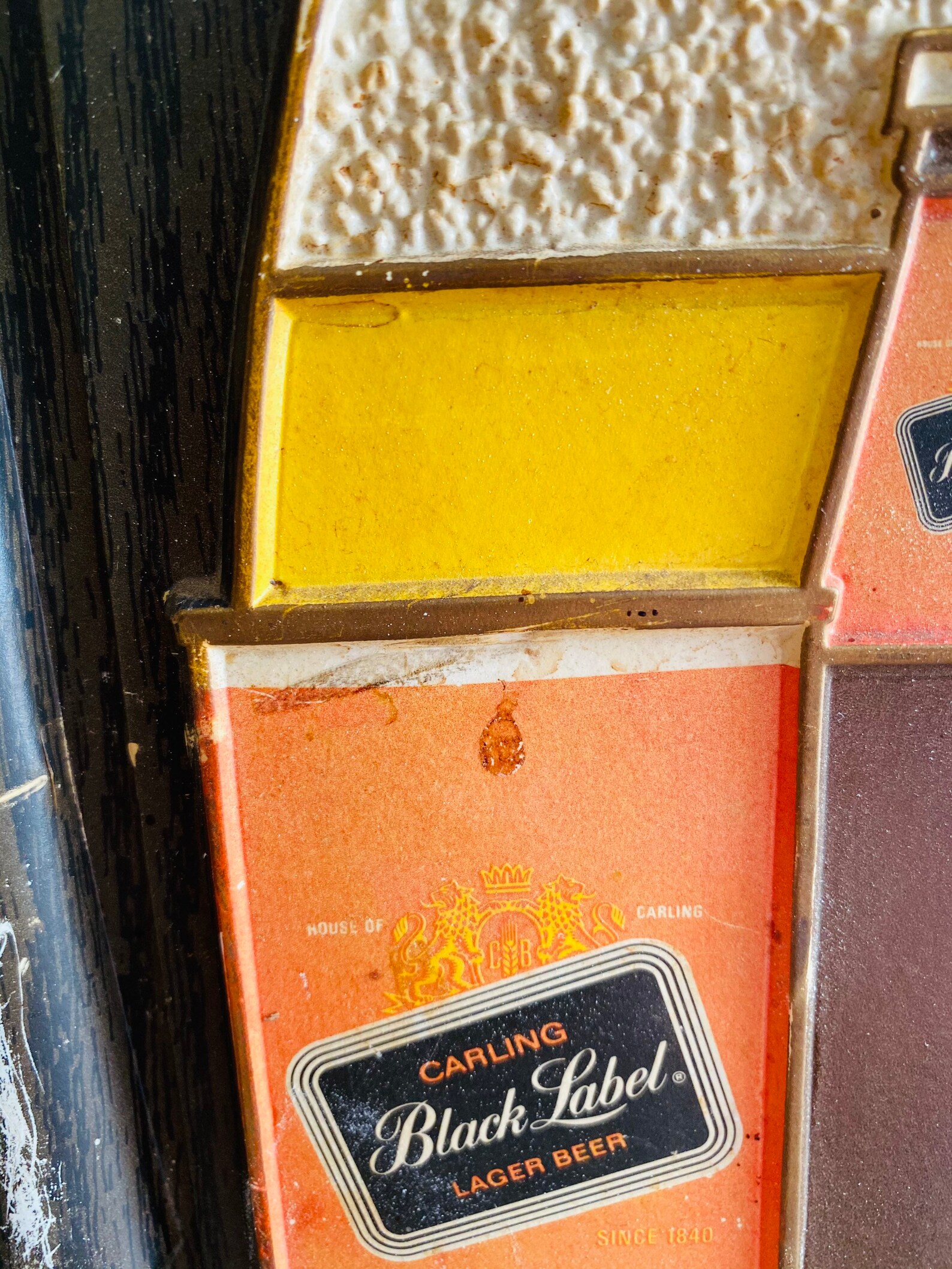 Vintage Beer Sign Black Label Vintage Beer Advertisement - Etsy