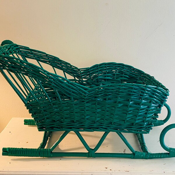 Wicker Sleigh - Etsy