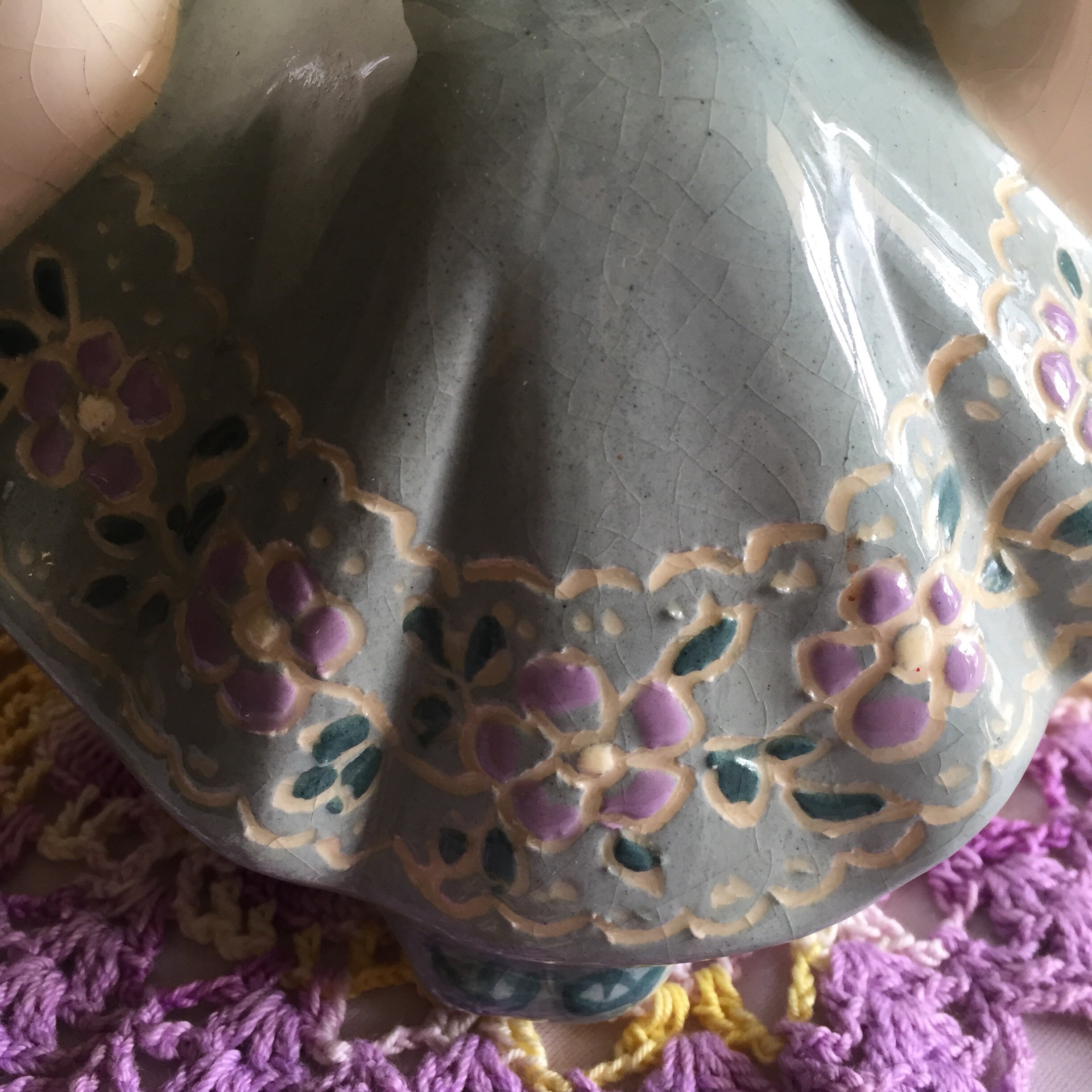 Vintage Weil Ware Double Vase Lady in Garden 1950's | Etsy