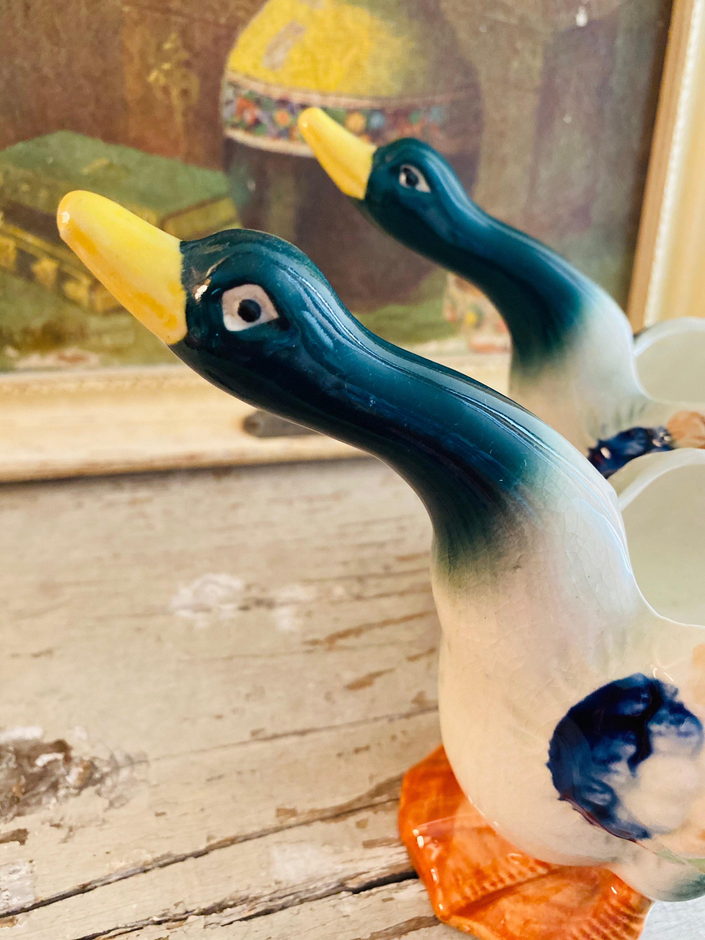 Vintage Mallard Duck Planters Made in Japan | Etsy