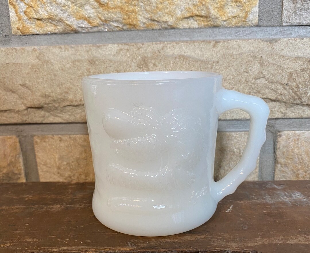 Vintage BC Comics Grog Mug, Milk Glass, Collectible, Comic Strip ...