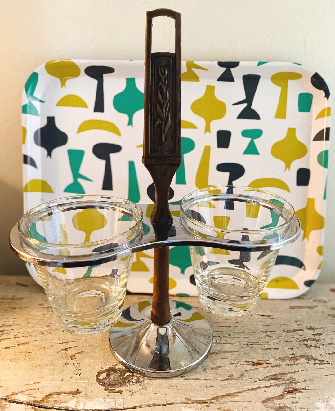 Vintage Condiment Caddy, Retro Barware - Etsy