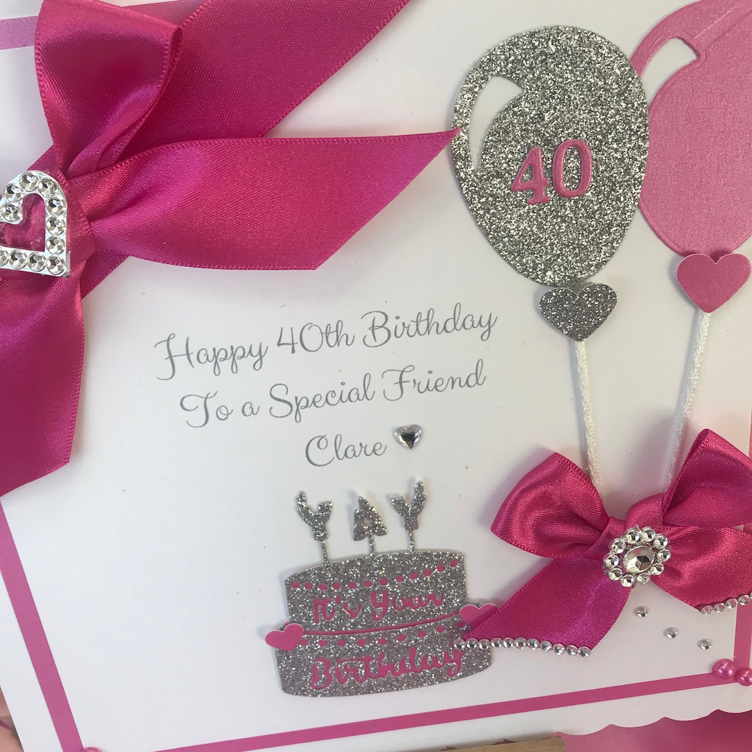 Large Boxed Luxury Personalised Birthday Card for - Etsy UK