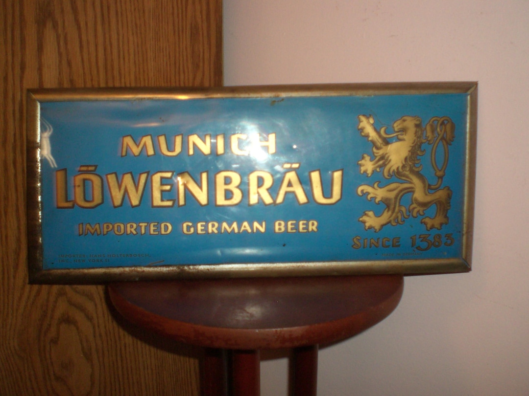 Vintage Lowenbrau Beer Sign - Etsy